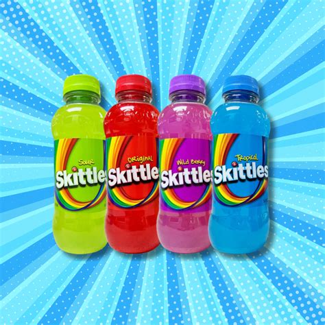 Skittles Drinks 4 Flavor Variety Pack Wild Berry Tropical Sour And