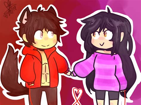 Aaron And Aphmau By Thewierdoyaoilover On Deviantart