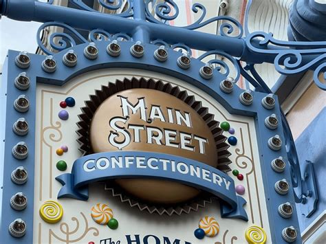 Main Street Confectionery Sign Updated To Advertise Mars Candy At Magic