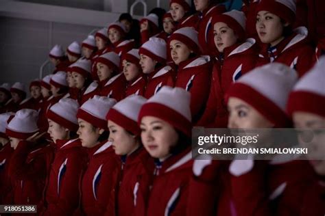 739 North Korea Cheer Squad Photos And High Res Pictures Getty Images