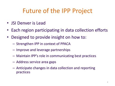 Ppt Ipp Futures Project Update Powerpoint Presentation Free