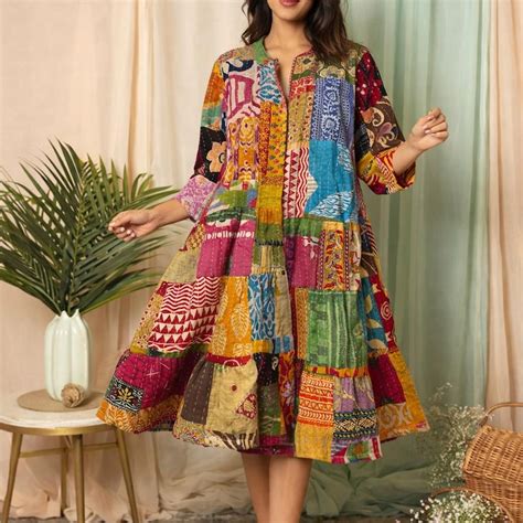 Patchwork Dresses Etsy