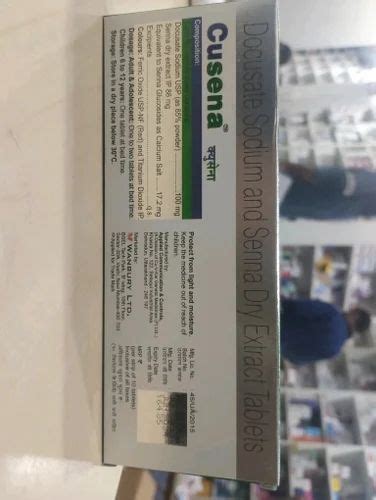 Docusate Sodium And Senna Dry Extract Tablets At Best Price In Guwahati