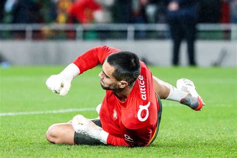 Portugal And Fc Porto Goalkeeper Diogo Costa Defending Penalties In Warm Up Editorial Photo