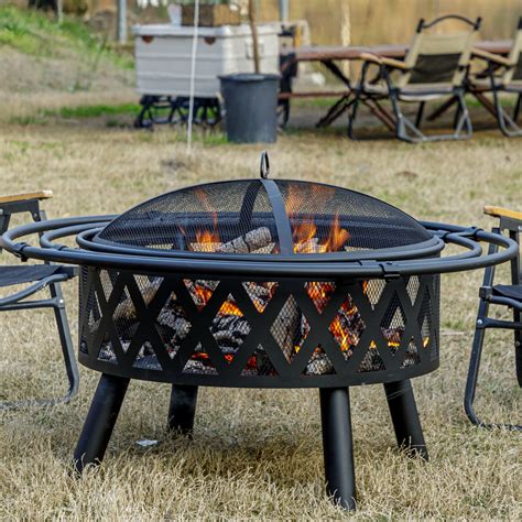 Winston Porter Randalyn Wood Burning Fire Pit For Outsideoutdoor Fire