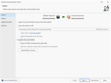 Compare And Synchronize Scripts Folders