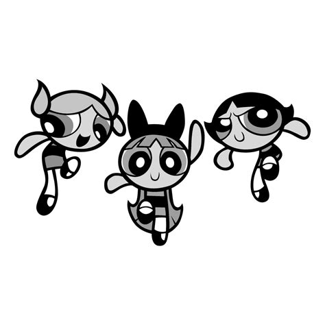 Black And White Powerpuff Girls