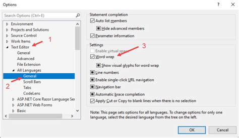 Visual Studio 2019 Word Wrap A Tam Com