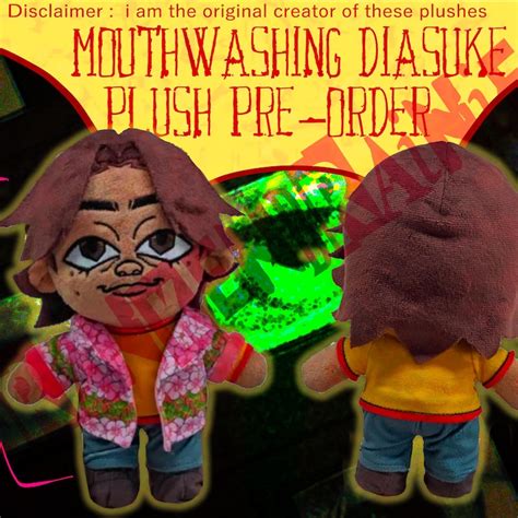 Daisuke Mouthwashing Plush Etsy