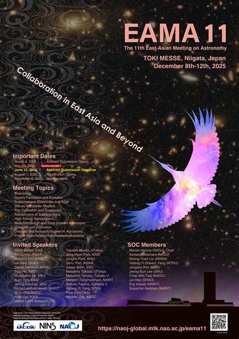 Eama 11the 11th East Asian Meeting On Astronomy