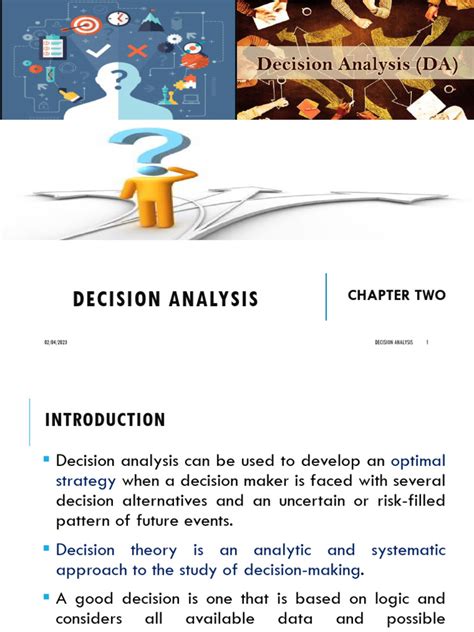 Chapter Two Decision Analysis Pdf Decision Making Applied Mathematics