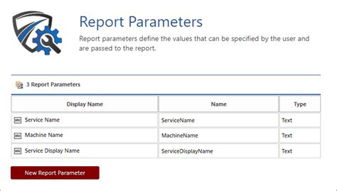Report Parameters