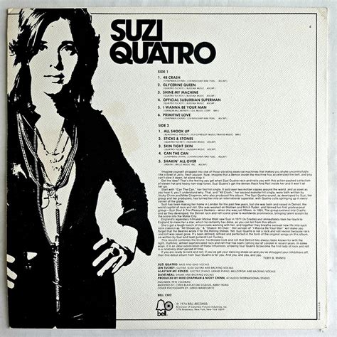 Rock Suzi Quatro Self Titled Debut Lp Bell Records Original Textured Cover Ebay