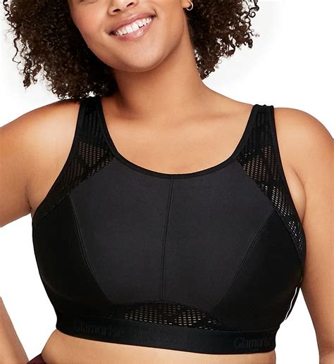 No Sweat Mesh Ventilated Wire Free Sports Bra Black 42f