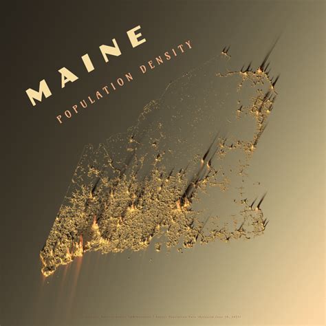 A Population Density Map Of Maine Rmaine