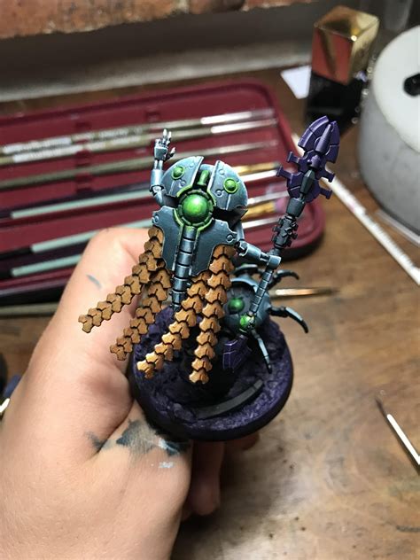 Wip Of My Necron Technomancer Im Really Happy With How Its Turning
