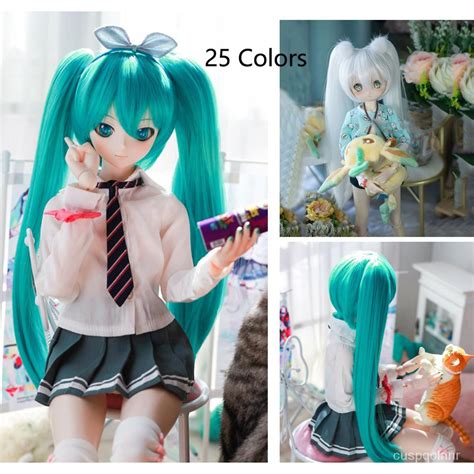 25 Colors Bjd Wig 13 14 16 18 Fashion Hair Sd Msd Doll Wig