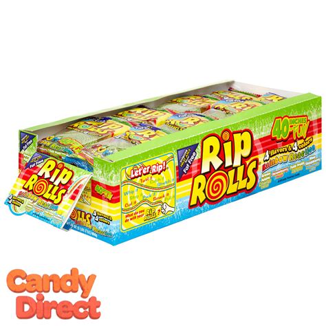 Rainbow Reaction Rip Rolls Candy 24ct