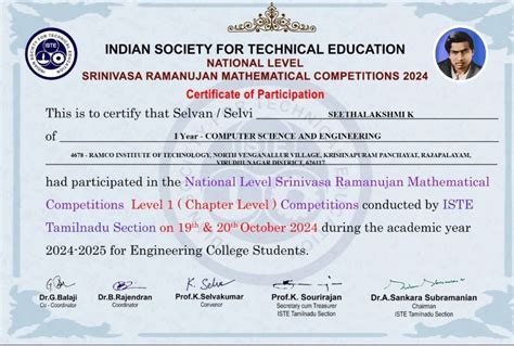 Seethalakshmi K On Linkedin Iste