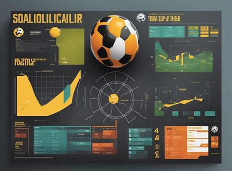 Premium Photo Football Sports Chart Design Background