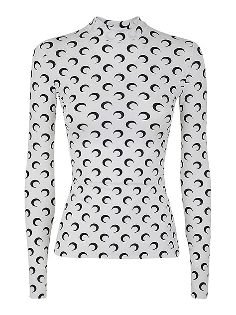 Marine Serre Top White Women Wto072wh00
