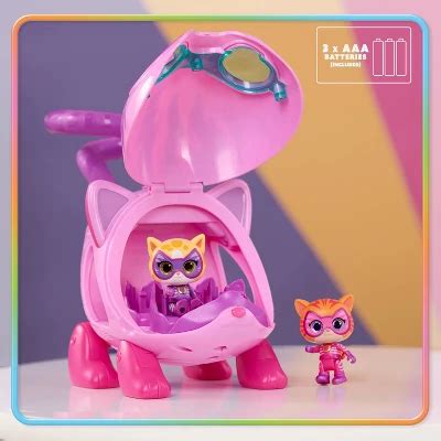 Superkitties Su Purr Wild Kitty Copter Doll Playset 3pk Plastic Cat