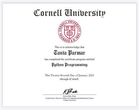 Im Thrilled To Announce That I Earned My Python Programming