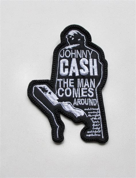 Johnny Cash Embroidered Patch 