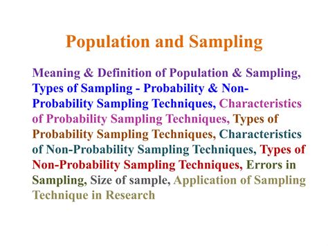 Population And Sampling Pptx
