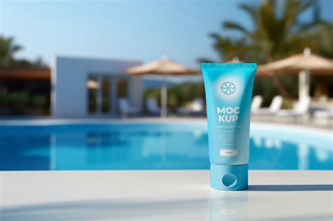 Sunscreen Package Mockup Design Premium Ai Generated Psd