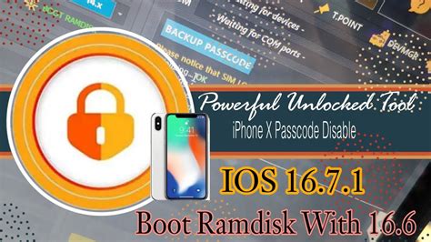 IPhone X Passcode Disable Ios Boot Ramdisk With Success By Unlocktool YouTube