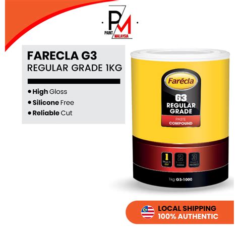 Farecla G3 Regular Grade Paste Compound 1kg Rubbing Compound Polishing Wax Pengilap Kereta