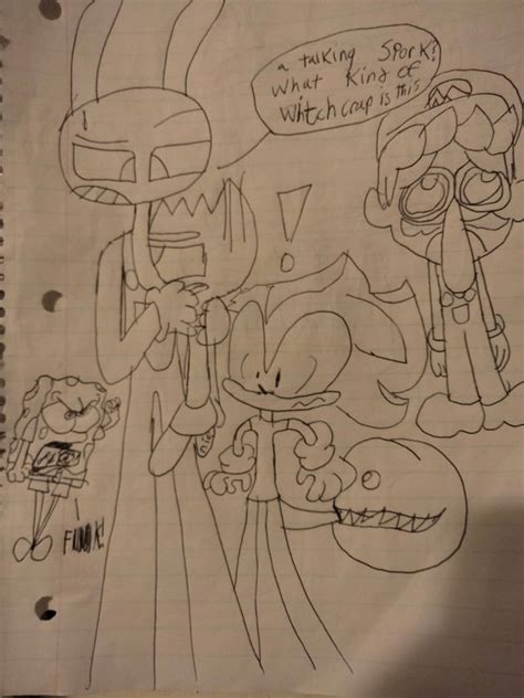 Forky Meet Jax The Amazing Digital Circus By Jazthemurderdrone On
