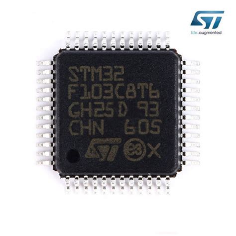 St Chip Stm32f103c8t6 32 Bit Microcontroller Cortex M3 64k Lqfp48