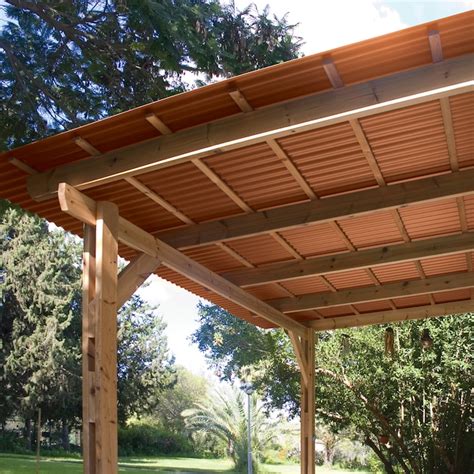 Suntop 2 16 Ft X 12 Ft Corrugated Sedona Brick Polycarbonate Plastic