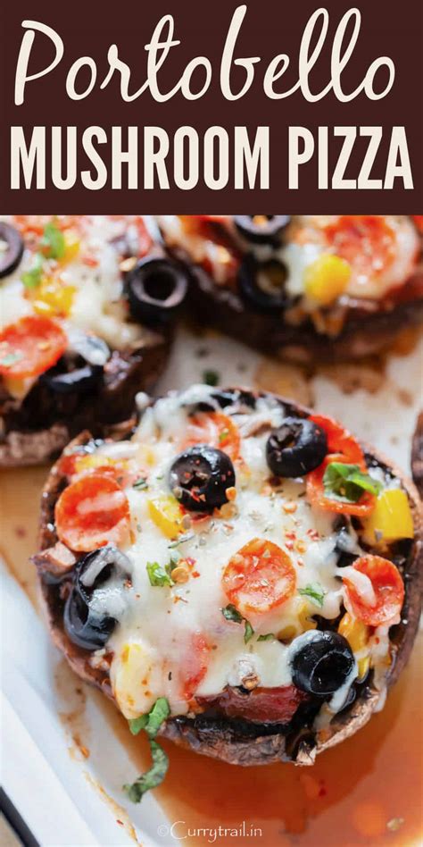 Made In A Jiffy Portobello Mushroom Pizza Curry Trail