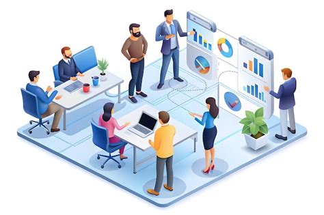 3d Ai Enhanced Customer Journey Mapping Concept Team Collaborating And Innovating With Ai