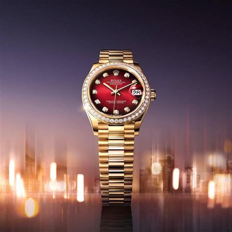 Rolex Debuts A Dramatic Red Ombré Dial In A Dazzling New Datejust 31