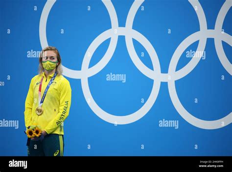 July 26th 2021 Tokyo Japan Ariarne Titmus Of Australia Wins The
