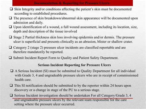 Pressure Ulcer Assessment Prevention And Reporting Pptx