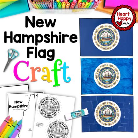 New Hampshire Flag Coloring Page 2025