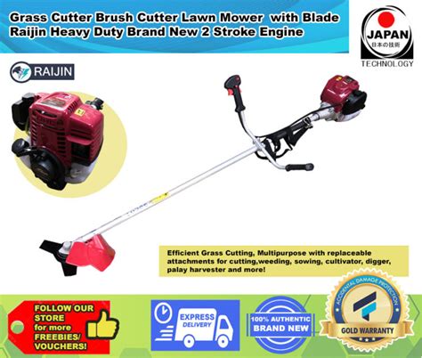 Grass Cutter Brush Cutter Lawn Mower 2 Stroke Heavy Duty With Weeder Cultivator Japan Technology