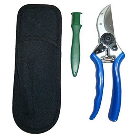 Premium Pruner Sharpener And Pouch Set Blue 1 Qfc