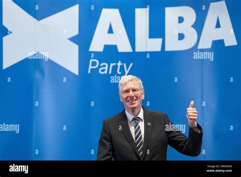 Kenny Macaskill After Being Announced As The New Leader Of The Alba Party At Lauriston Hall In