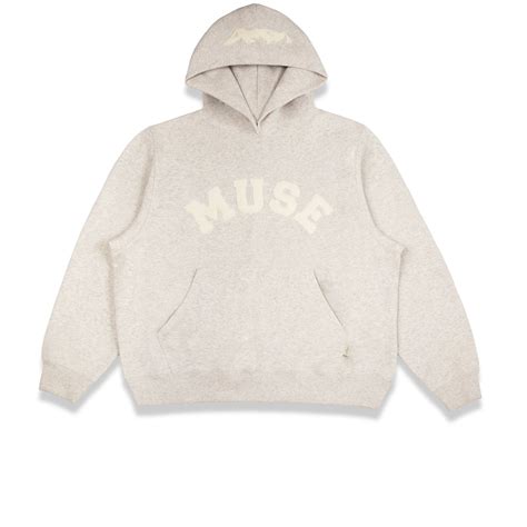 Heavyweight Chenille Hoodie Oatmeal Curated By Muse Surplus