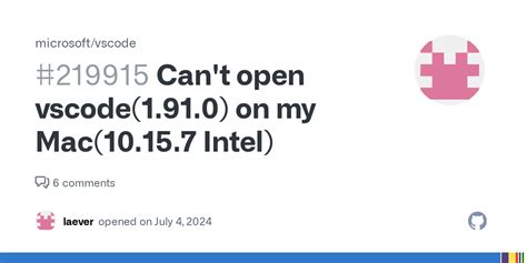 Cant Open Vscode1910 On My Mac10157 Intel · Issue 219915 · Microsoftvscode · Github