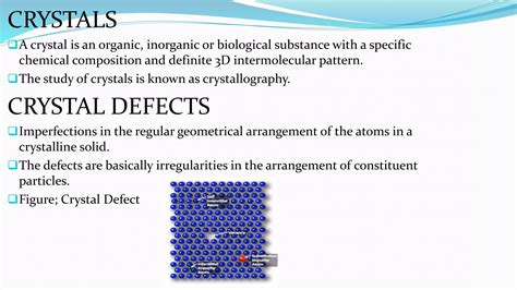Crystal Defect And Significance Pptx