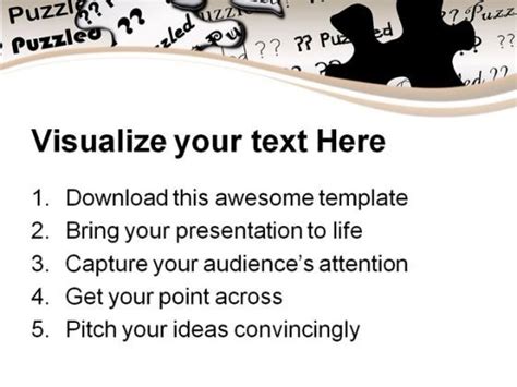 Puzzle Background Powerpoint Templates And Powerpoint Backgrounds 0911