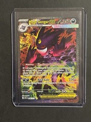 Mega Gengar Ex 284217 Sir Pokemon Ascended Heroes In Hand Ready To