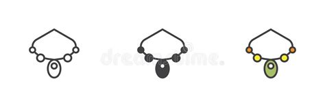 Amulet Icon Color Outline Stock Illustrations 2331 Amulet Icon Color